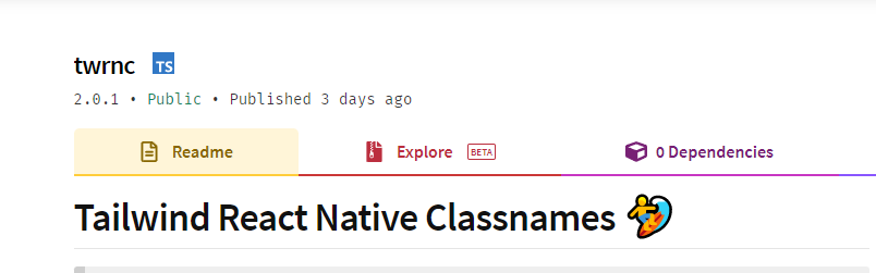 V2: Doesn't have any package dependencies · Issue #69 · jaredh159/tailwind-react-native ...
