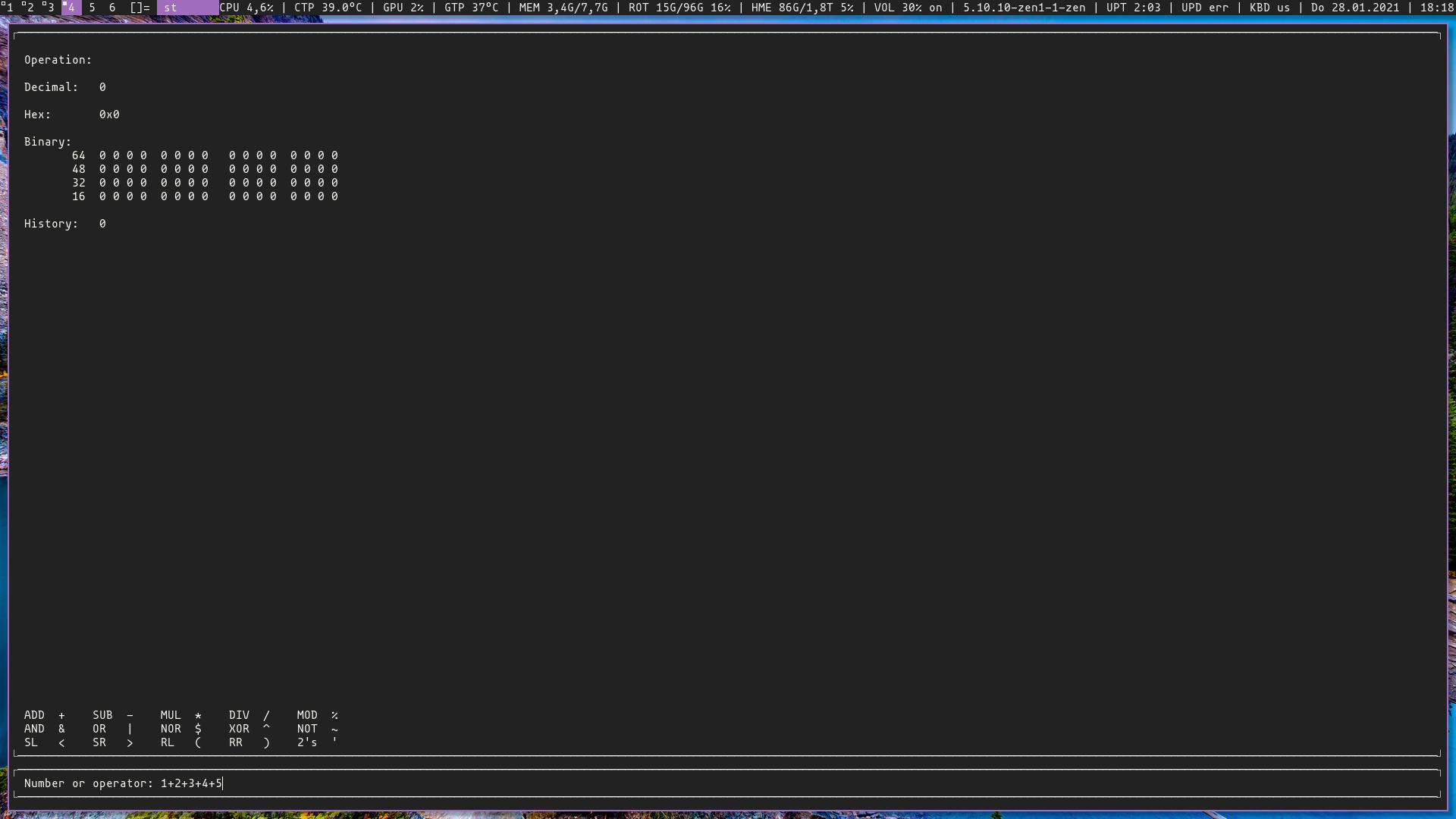 Multiple operations per input · Issue #13 · alt-romes/programmer-calculator · GitHub