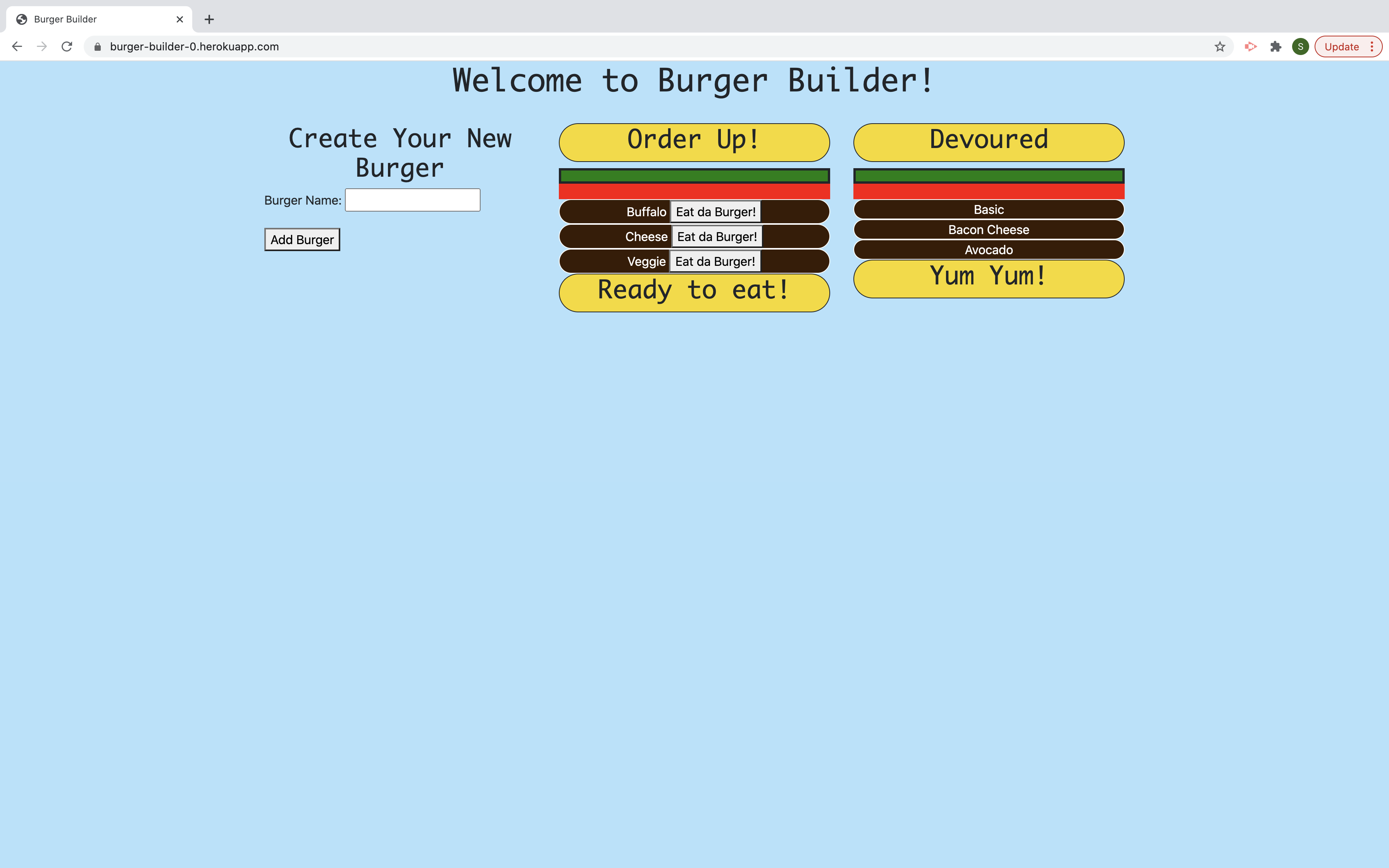 GitHub - SueBee21/burger-builder