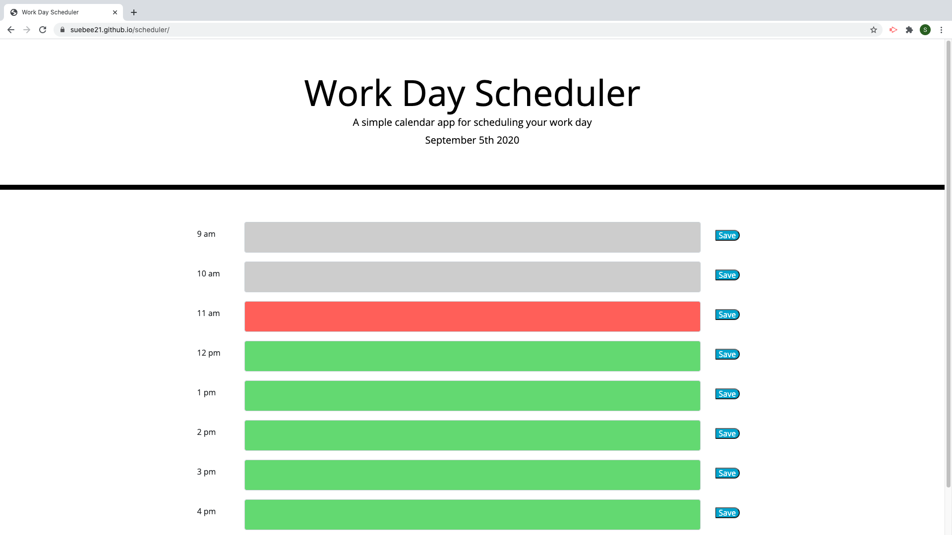 GitHub - SueBee21/scheduler