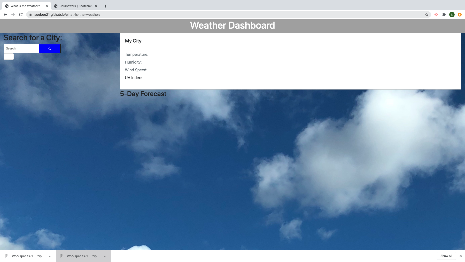 GitHub - SueBee21/what-is-the-weather