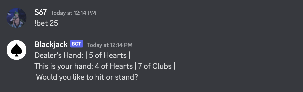 GitHub - SulakshanSiva/Blackjack-Discord-Bot: A Discord Bot that runs ...