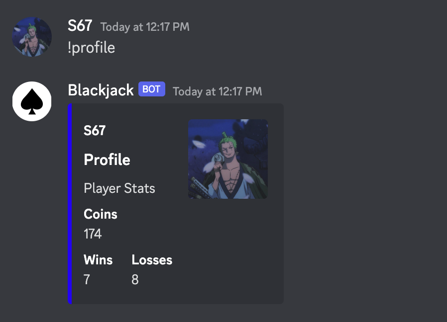GitHub - SulakshanSiva/Blackjack-Discord-Bot: A Discord Bot that runs ...