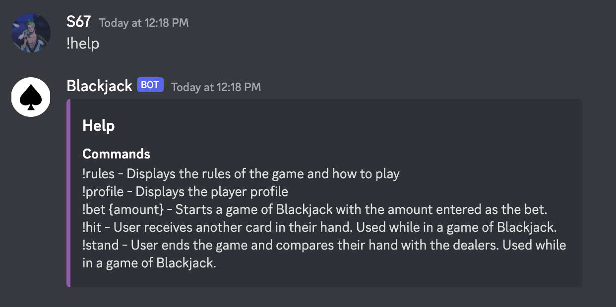 GitHub - SulakshanSiva/Blackjack-Discord-Bot: A Discord Bot that runs ...