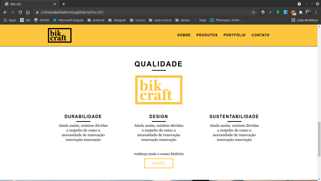 GitHub - CristianoSFMothe/Bikcraft