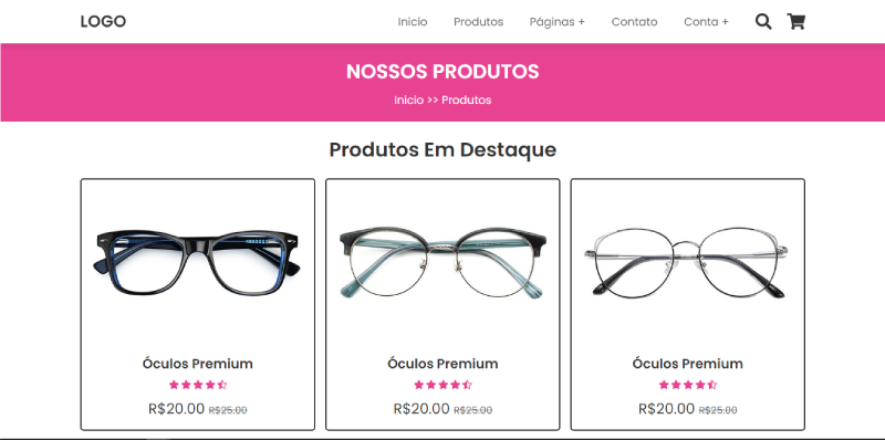 GitHub - CristianoSFMothe/glasses: Site de uma ótica ficticio, feito utilizando HTML, CSS ...