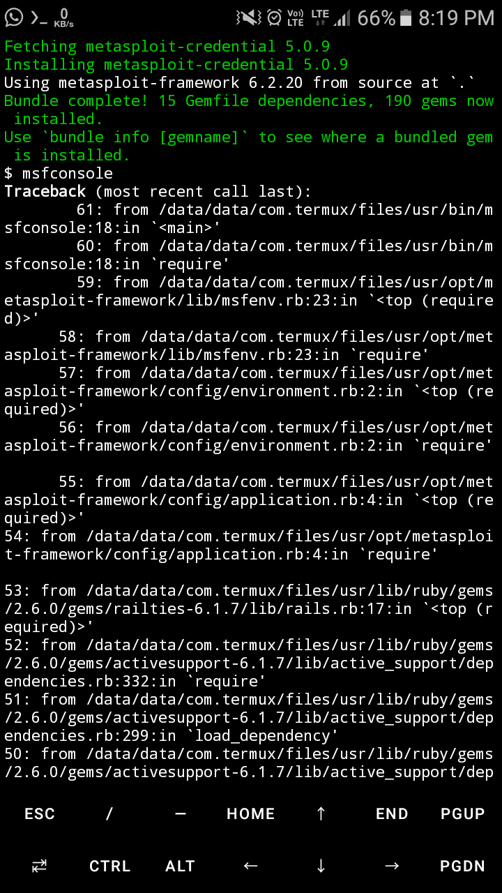 msfconsole isn't working · Issue #183 · gushmazuko/metasploit_in_termux ...