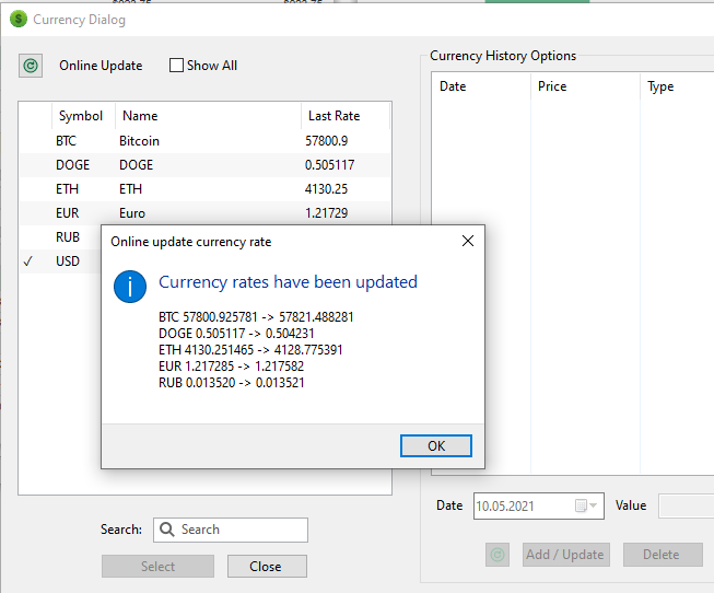 Crypto currencies exchange rate issue · Issue #3414 · moneymanagerex/moneymanagerex · GitHub