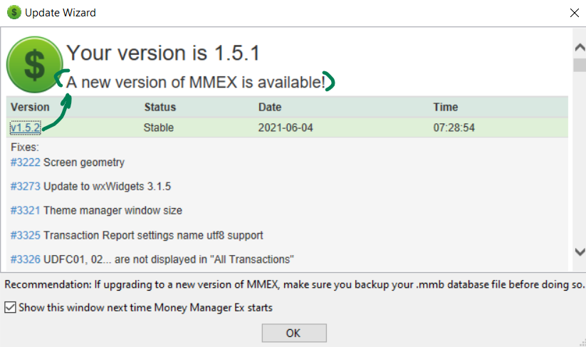 Update wizard · Issue #3556 · moneymanagerex/moneymanagerex · GitHub