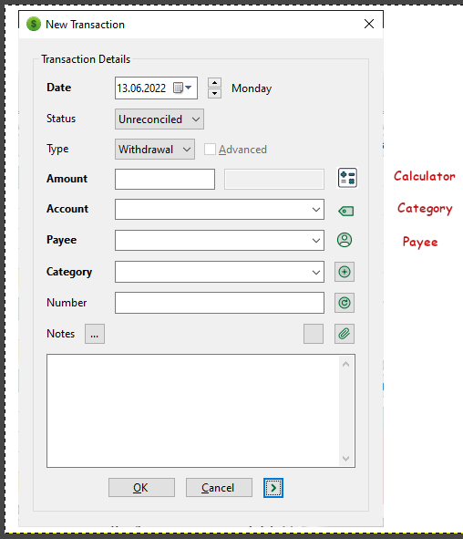 Transaction Dialog additional buttons · Issue #4607 · moneymanagerex ...