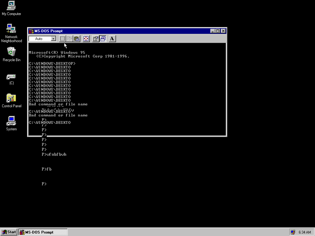Windows 95 MS-DOS · Issue #484 · copy/v86 · GitHub