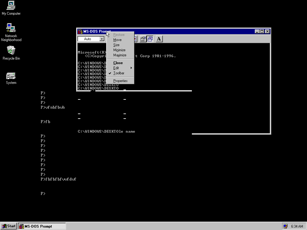 Windows 95 MS-DOS · Issue #484 · copy/v86 · GitHub