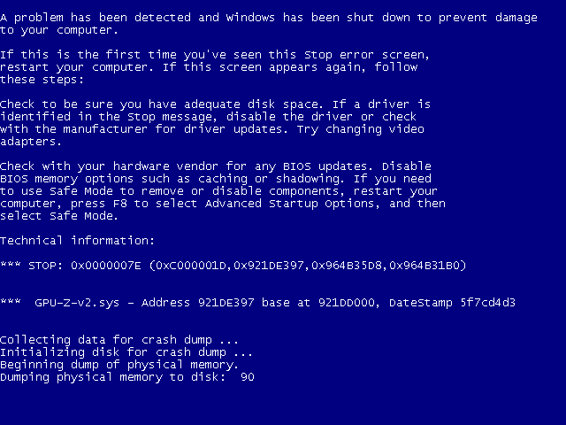 Windows 7 GPU-Z BSOD · Issue #1519 · 86Box/86Box · GitHub