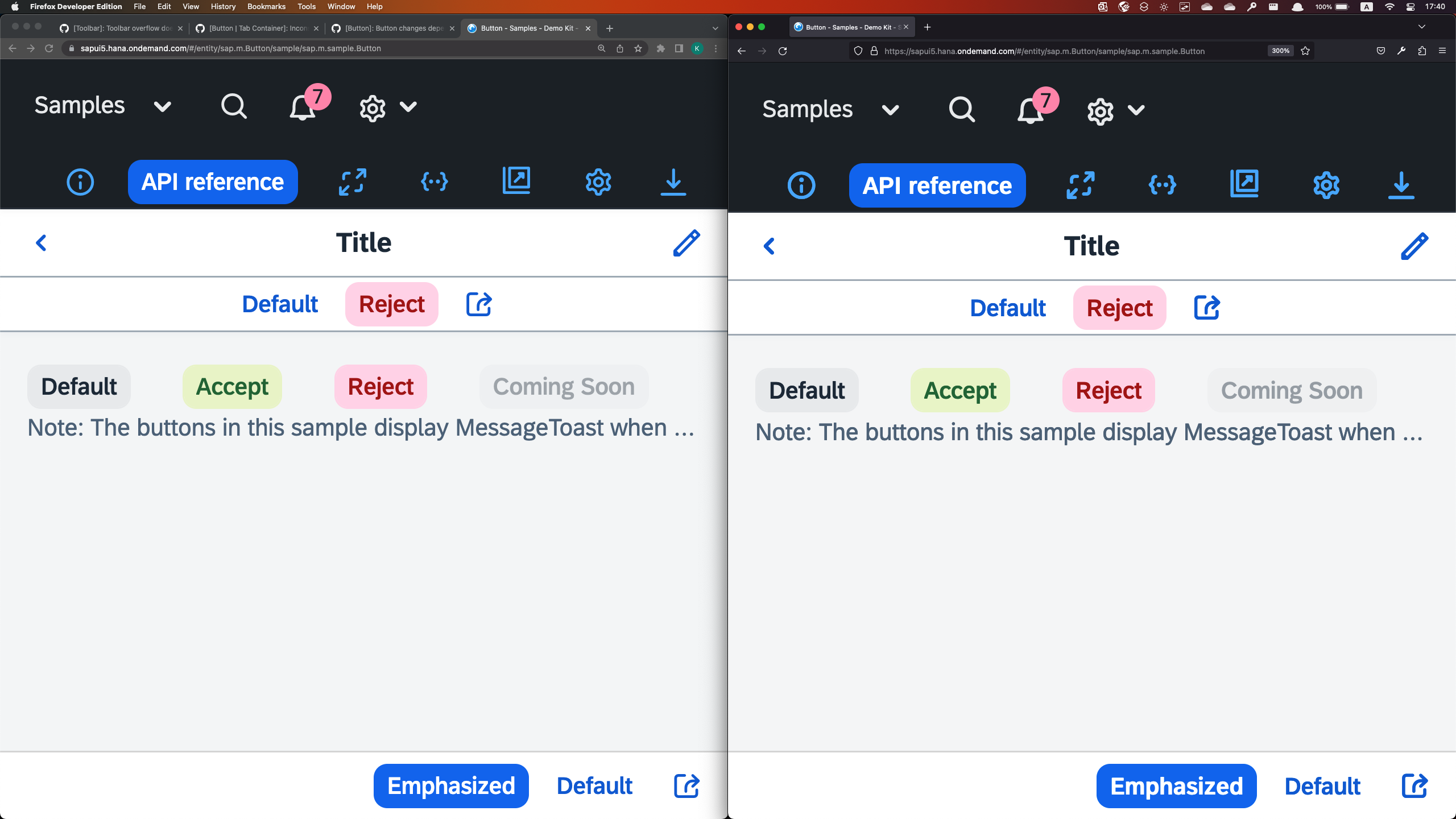 [Button]: Button changes depending on the browser · Issue #7259 · SAP/ui5-webcomponents · GitHub