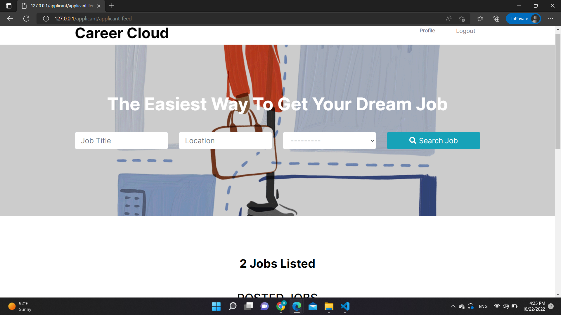 GitHub - rushii1192/carreer-cloud: The platform where people can find the jobs and companies can ...