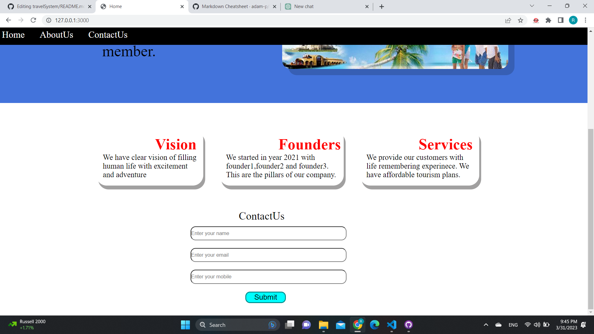 GitHub - rushii1192/travelSystem