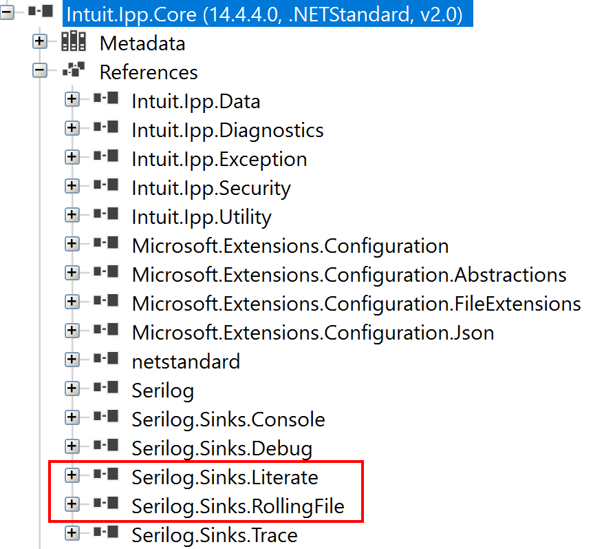 Obsolete Serilog Sinks · Issue #156 · intuit/QuickBooks-V3-DotNET-SDK · GitHub