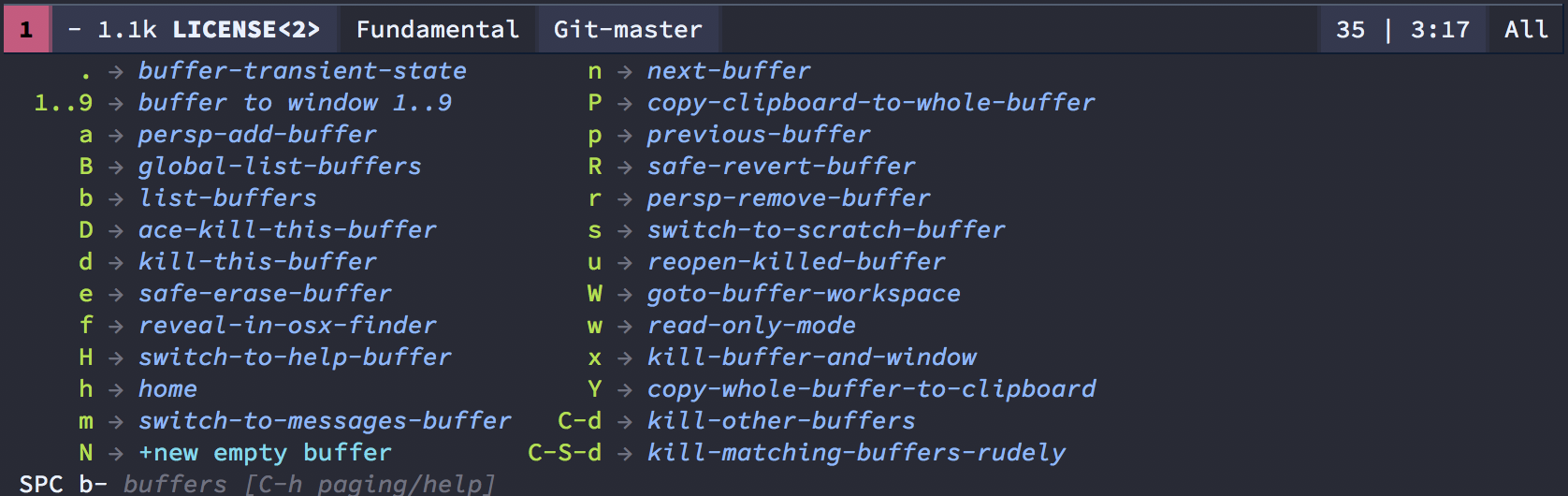mode-line overlapping keys in which-key buffer after syncing configuration layers · Issue #11165 ...