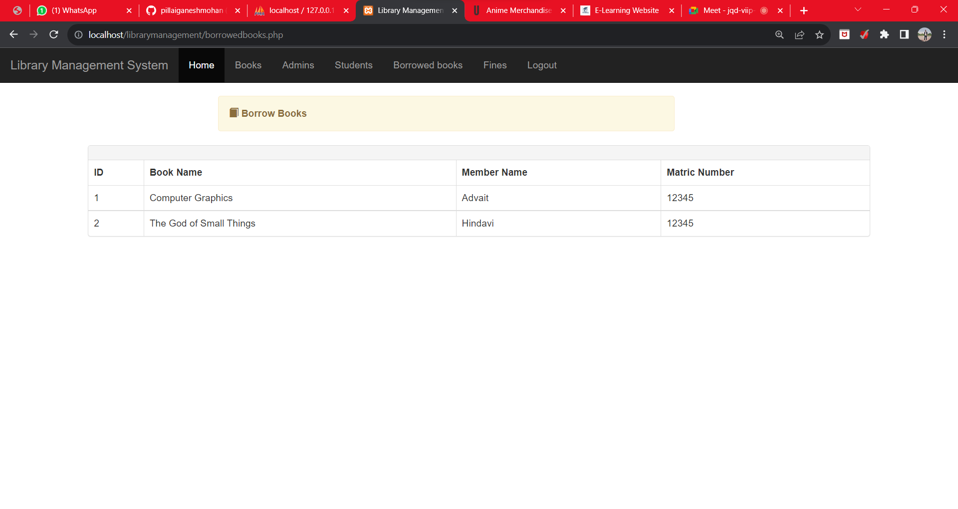 GitHub - pillaiganeshmohan/Library-Management-System