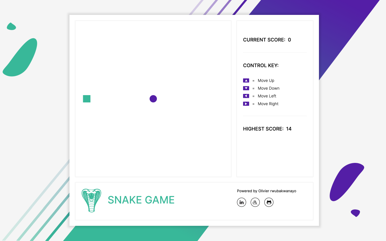 GitHub - RWUBAKWANAYO/Snake-Game-Challenge