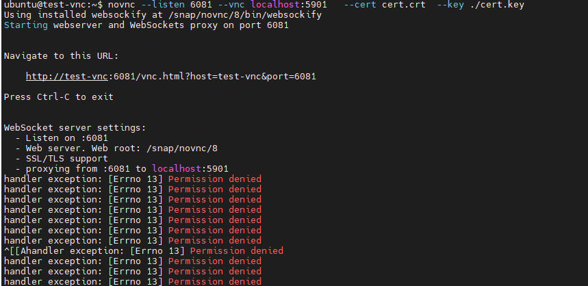 Error 13 · Issue 1621 · Novncnovnc · Github 