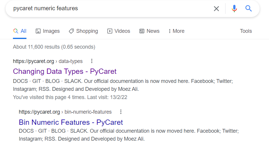 Please Manage links in a better way · Issue #2148 · pycaret/pycaret ...