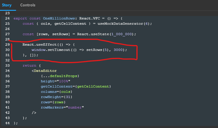 One Million Rows Demo Broken · Issue 714 · Glideapps Glide Data Grid · Github