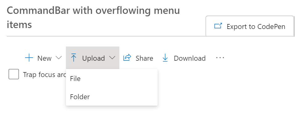 CommandBar - pop-out menu - enhancement · Issue #230 · microsoft/powercat-creator-kit · GitHub