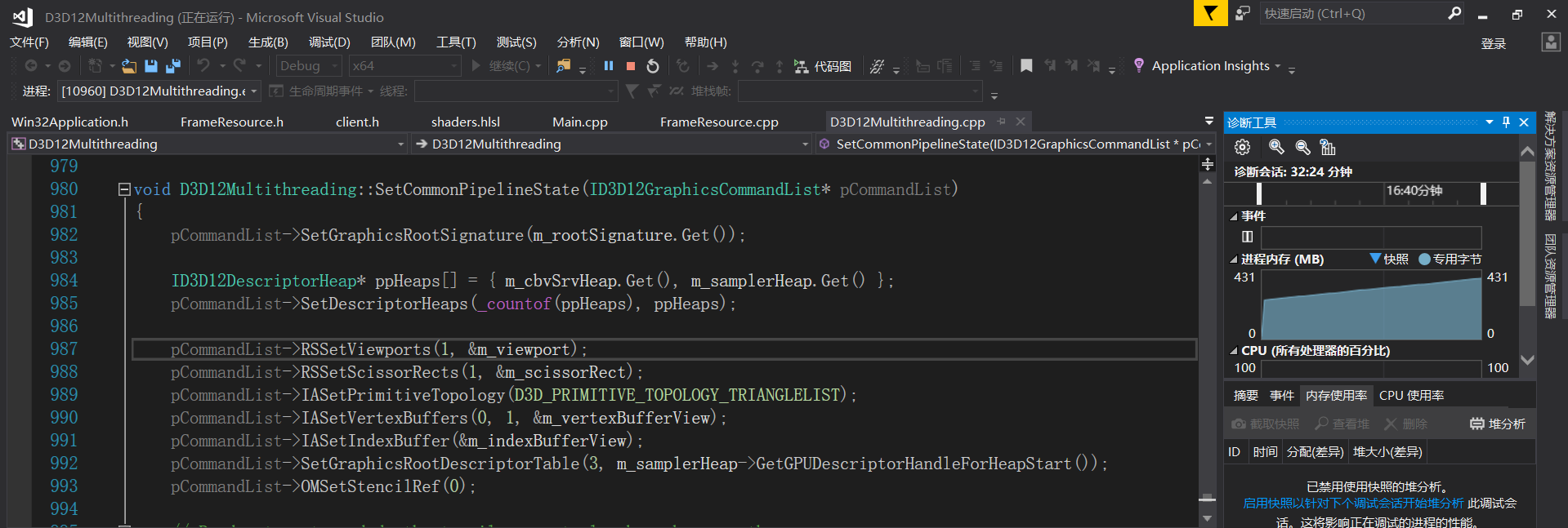 Memory usage increasing continuously · Issue #272 · microsoft/DirectX-Graphics-Samples · GitHub