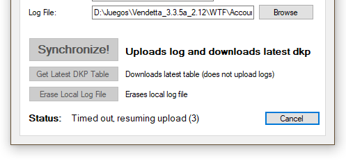 Sincronizador no funciona para un servidor 3.3.5 · Issue #3 · zeddic ...