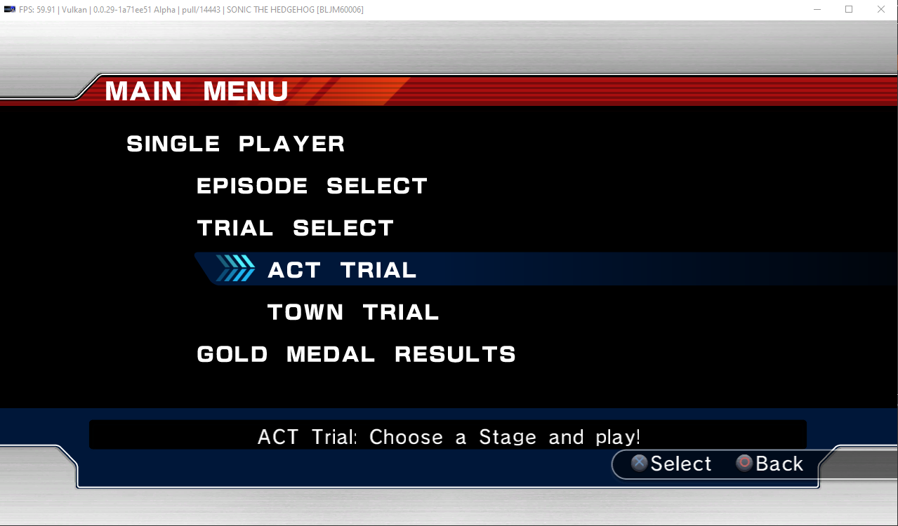 Bljm60006 Sonic The Hedgehog Doesnt Create Save Data Making It Impossible To Get Past Title