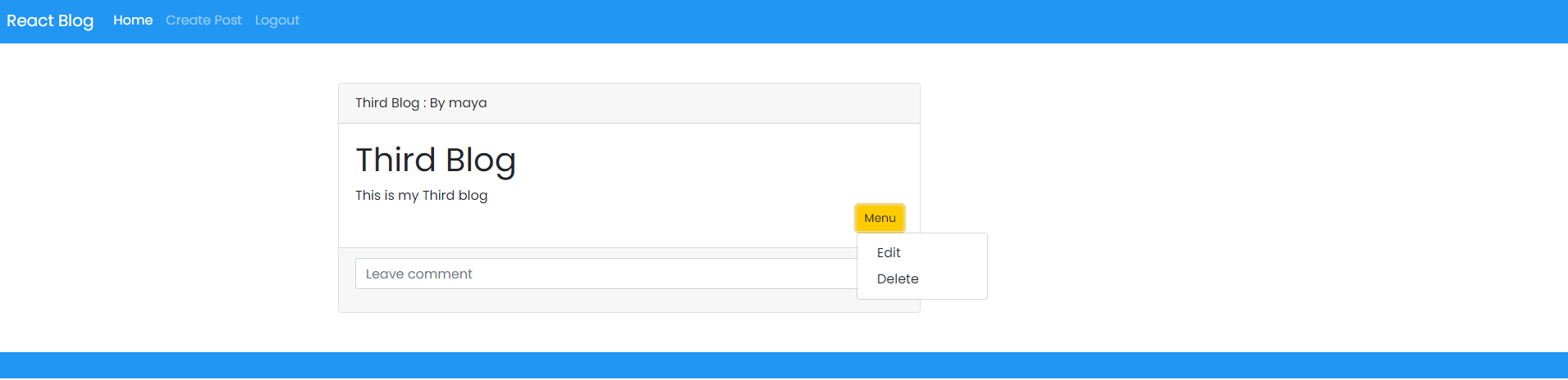 GitHub - suyash-srivastava-dev/Blog-react