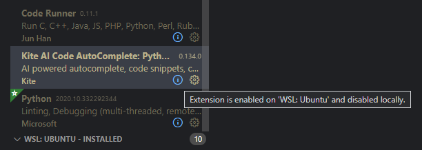Support for Kite VSCode WSL · Issue #133 · kiteco/issue-tracker · GitHub
