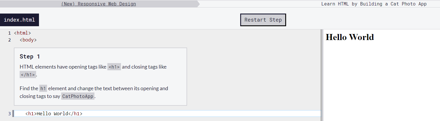 Show completed code in completed steps (courses - learn platform ...