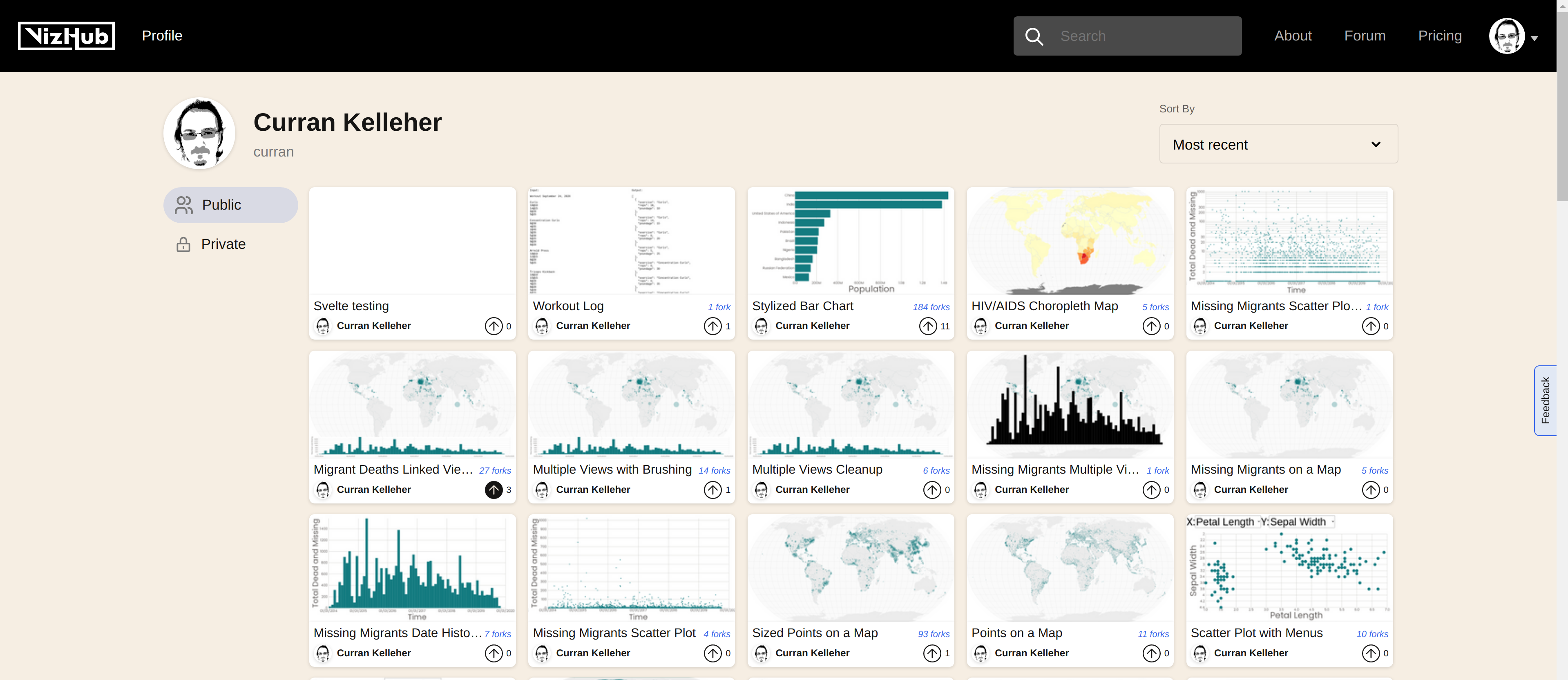 Profile Page · Issue #666 · vizhub-core/vizhub-feedback · GitHub