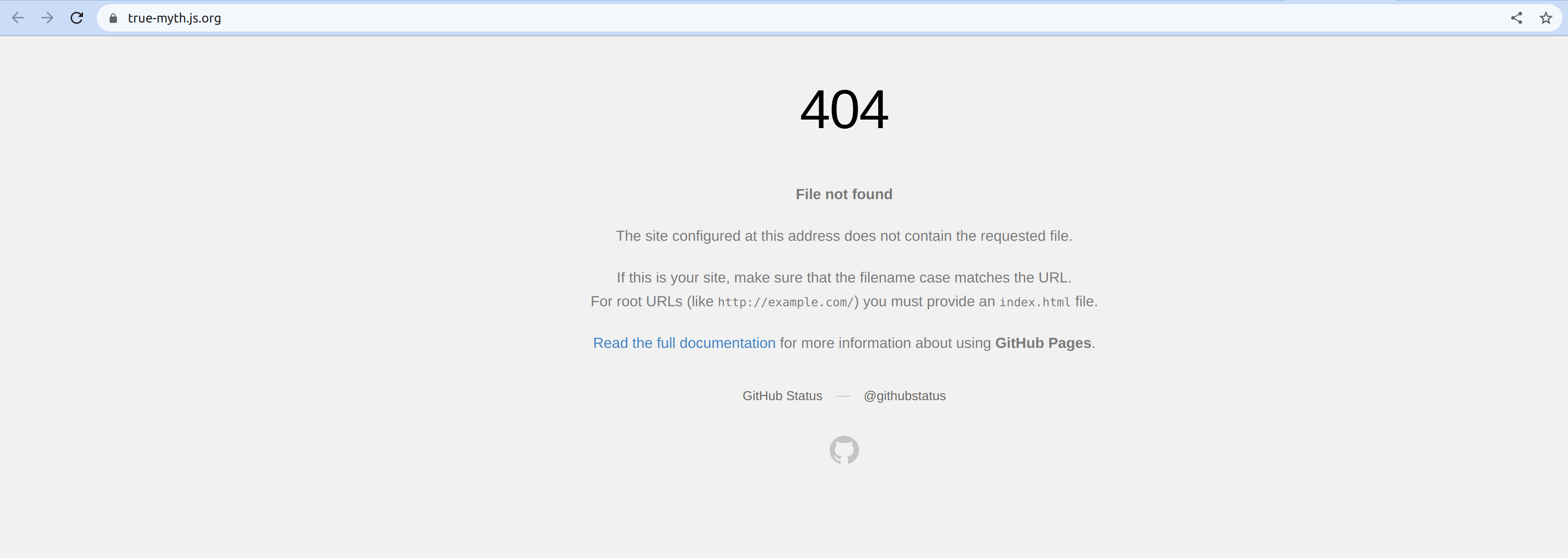 true-myth.js.org is down · Issue #476 · true-myth/true-myth · GitHub