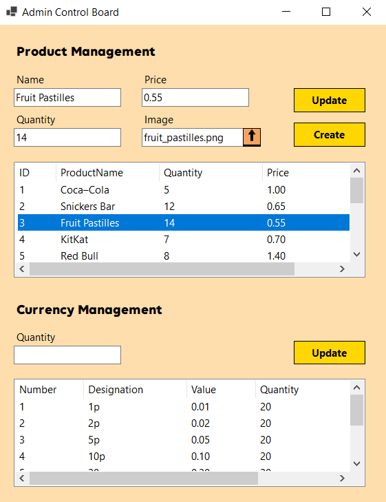 GitHub - af-code2build/VendingMachine: A quick C# app simulating a vending machine