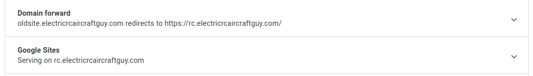 [wip] Set up forwarding of old site from http://oldsite.electricrcaircraftguy.com/ to https://rc ...