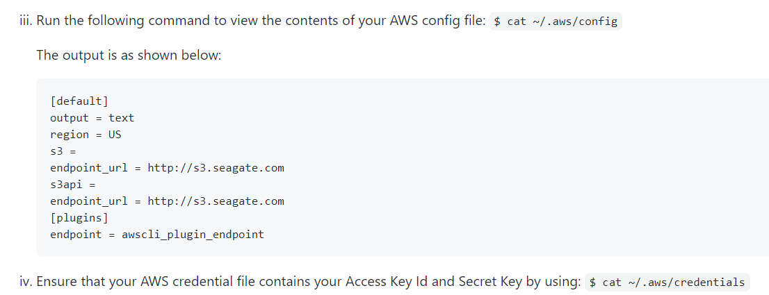 aws s3 mb s3://seagatebucket make_bucket failed · Issue #356 · Seagate ...