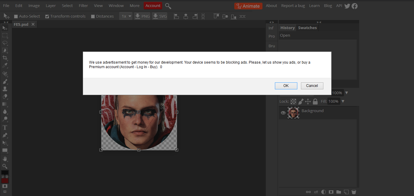 Adblock issue? · Issue #2306 · photopea/photopea · GitHub
