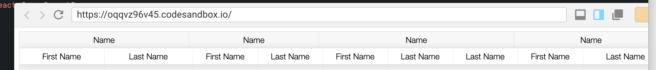 Header Group column width calculated wrong in complex configuration on ...