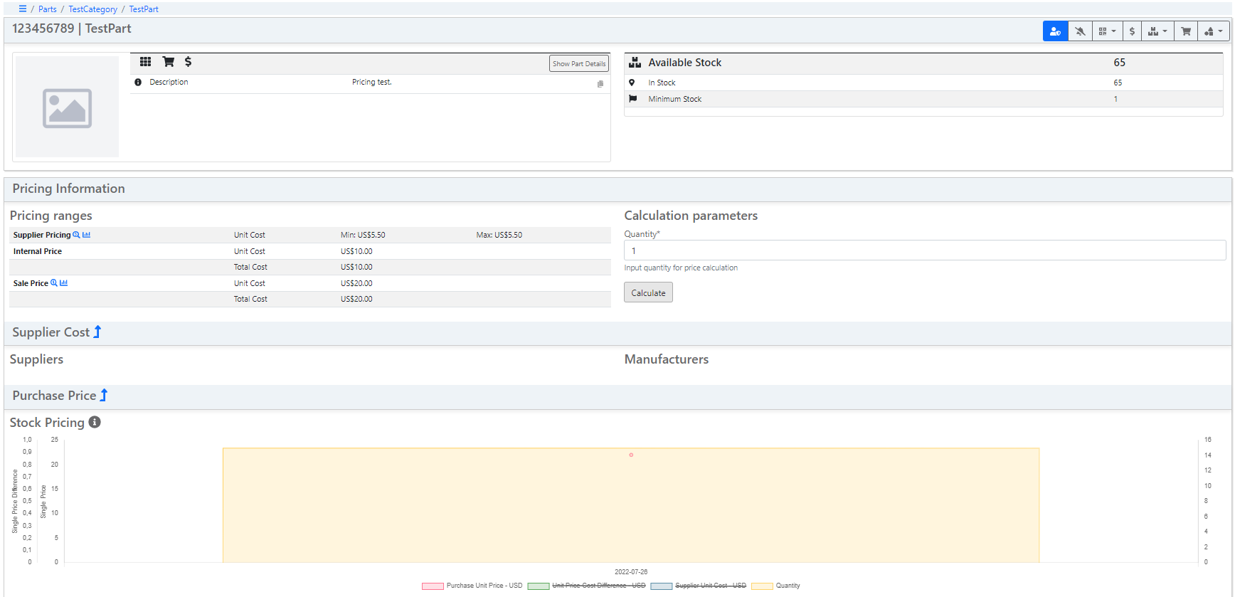 [BUG] The part pricing overview is not displaying price history correctly. · Issue #3409 ...
