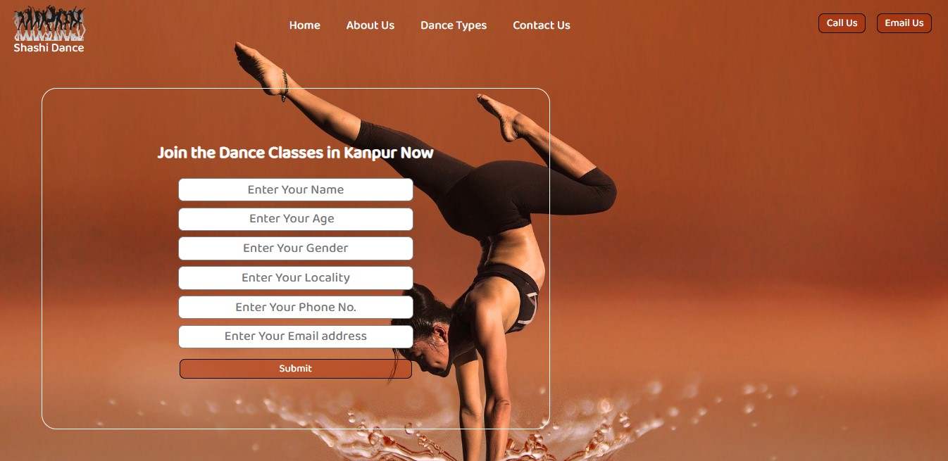 GitHub - shashipra19/HTML-CSS-Dance-Class-Webpage-demo