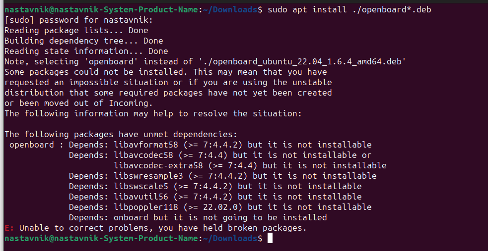 Unable to install openboard in ubuntu 23.10 · Issue #806 · OpenBoard-org/OpenBoard · GitHub