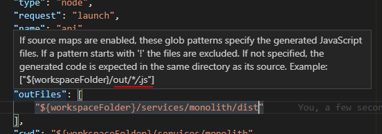 Some strange slash symbol in launcn.json config description. · Issue ...