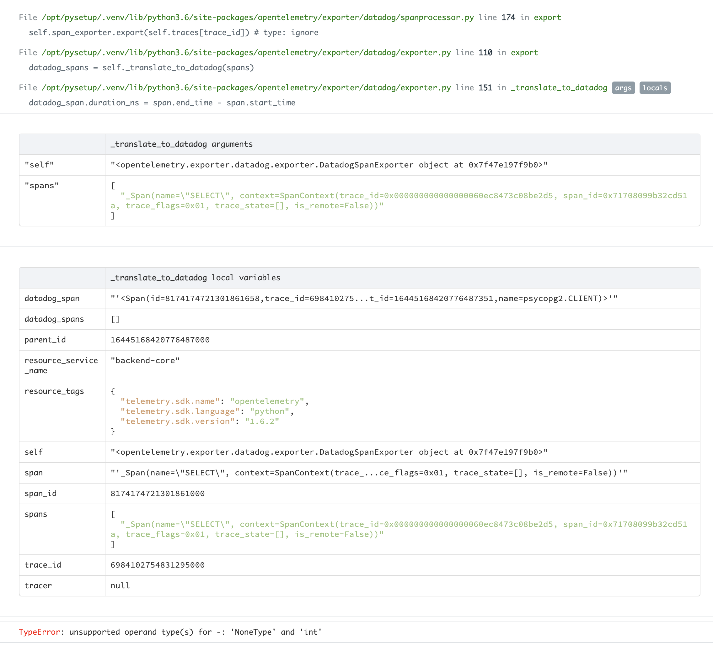 Error while exporting span batch: end time is None · Issue #2066 · open-telemetry/opentelemetry ...