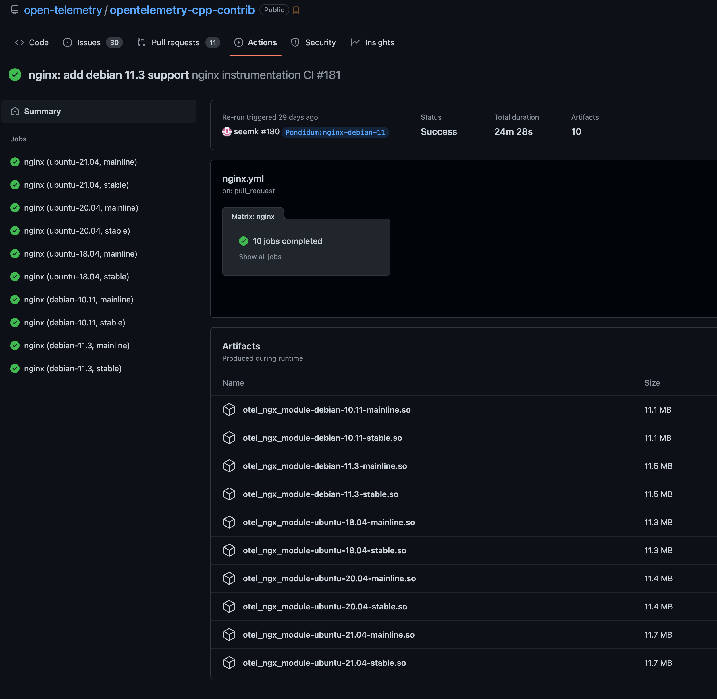 Publish So Artifacts From The Otel Webserver Module · Issue 192 · Open Telemetryopentelemetry