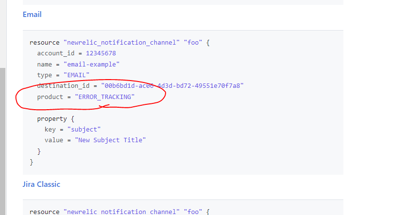 Creation of newrelic_notification_channel fails · Issue #2023 · newrelic/terraform-provider ...
