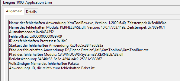 Xrmtoolbox Crash After Creating The Organization Proxy · Issue 965