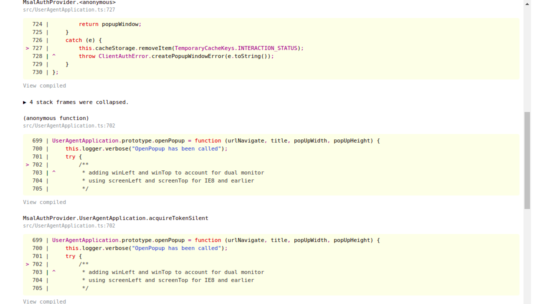 ClientAuthError: The client info AuthError.ts 26 could not be parsed/decoded correctly · Issue ...
